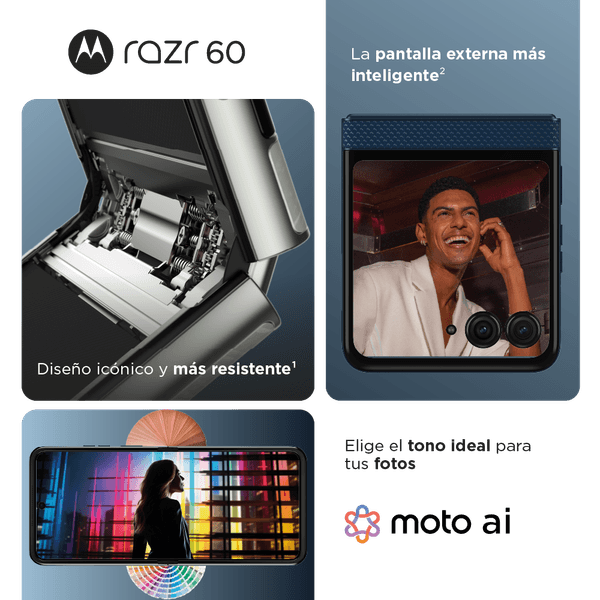 Celular Motorola Razr 60 512GB + 12GB Ram Blanco| Pycca - pycca